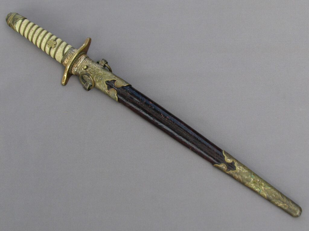 Original WWII Japanese Imperial Navy Officer Dagger with Scabbard 20 ...