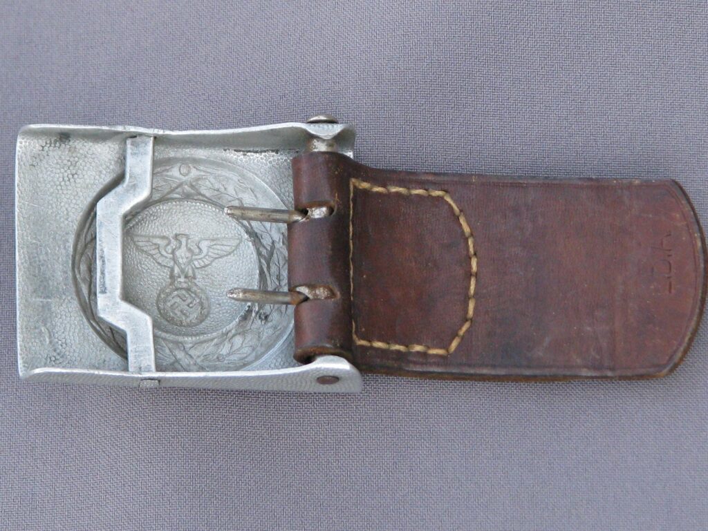 Original Third Reich WWII German RLB DLV Belt Buckle with Leather Tab ...